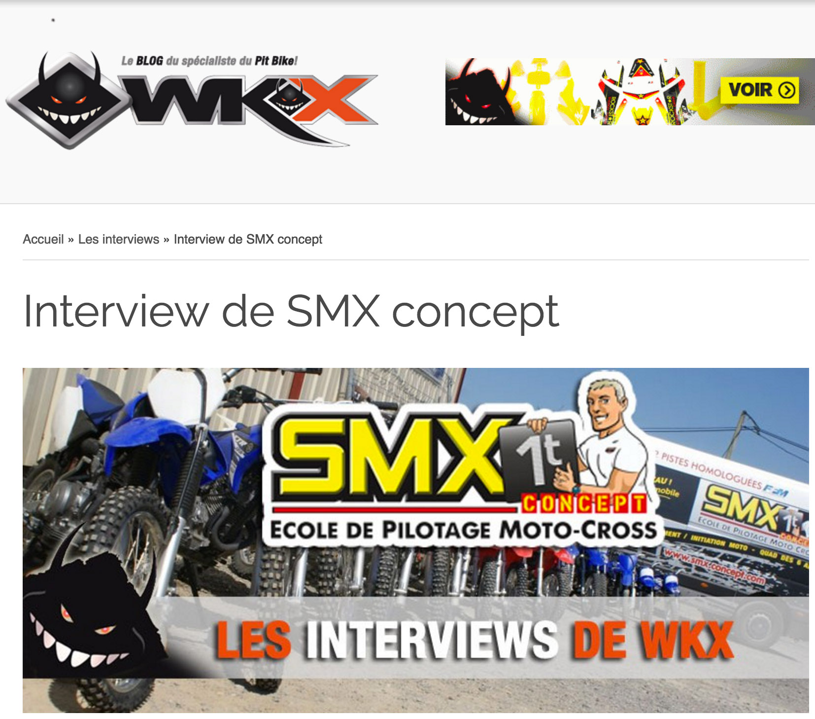 Interview sur WKX - SMX Concept - Centre de pilotage Tout-terrain